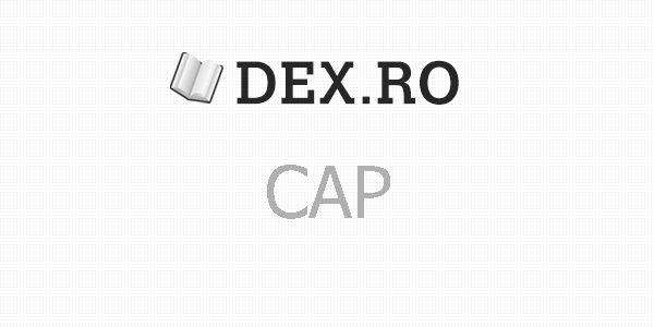 Dex CAP, CAP, definiţie CAP, dex.ro