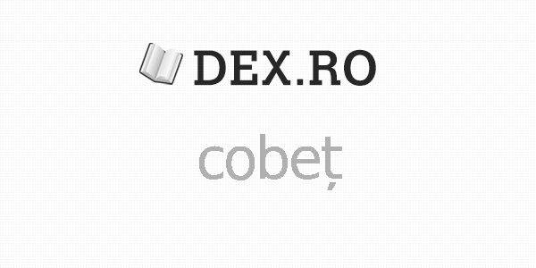 Dex cobeț, cobet, definiţie cobeț, dex.ro