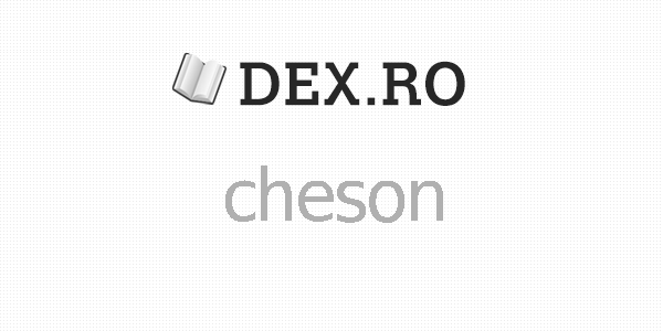 Dex cheson, cheson, definiţie cheson, dex.ro