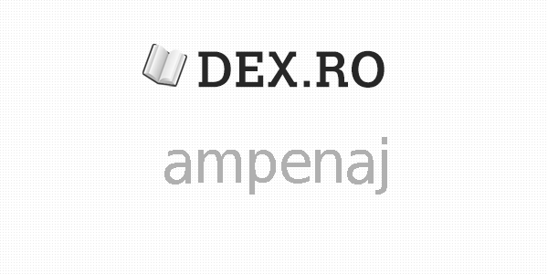 Dex ampenaj, ampenaj, definiţie ampenaj, dex.ro