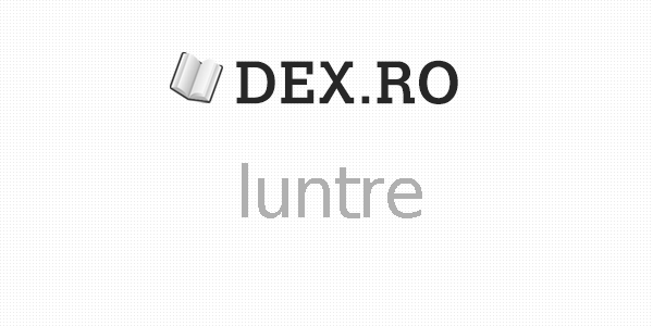 Dex luntre, luntre, definiţie luntre, dex.ro