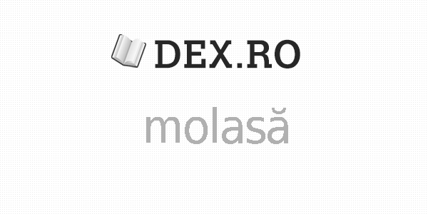 Dex molasă, molasa, definiţie molasă, dex.ro