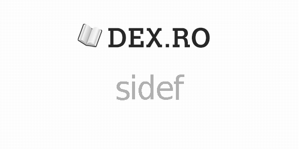 Dex sidef, sidef, definiţie sidef, dex.ro