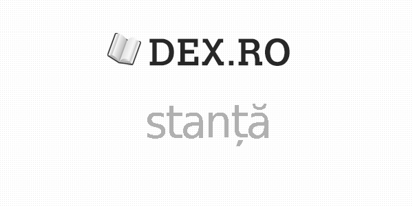 Dex stanță, stanta, definiţie stanță, dex.ro