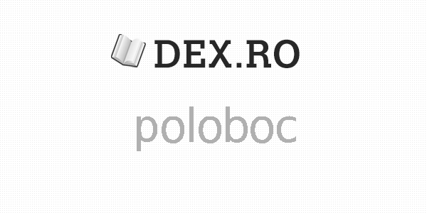 Dex poloboc, poloboc, definiţie poloboc, dex.ro