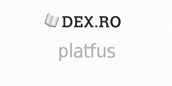 Dex platfus, platfus, definiţie platfus, dex.ro