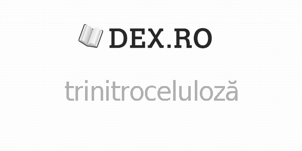 Dex trinitroceluloză, trinitroceluloza, definiţie trinitroceluloză, dex.ro