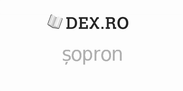 Dex șopron, sopron, definiţie șopron, dex.ro